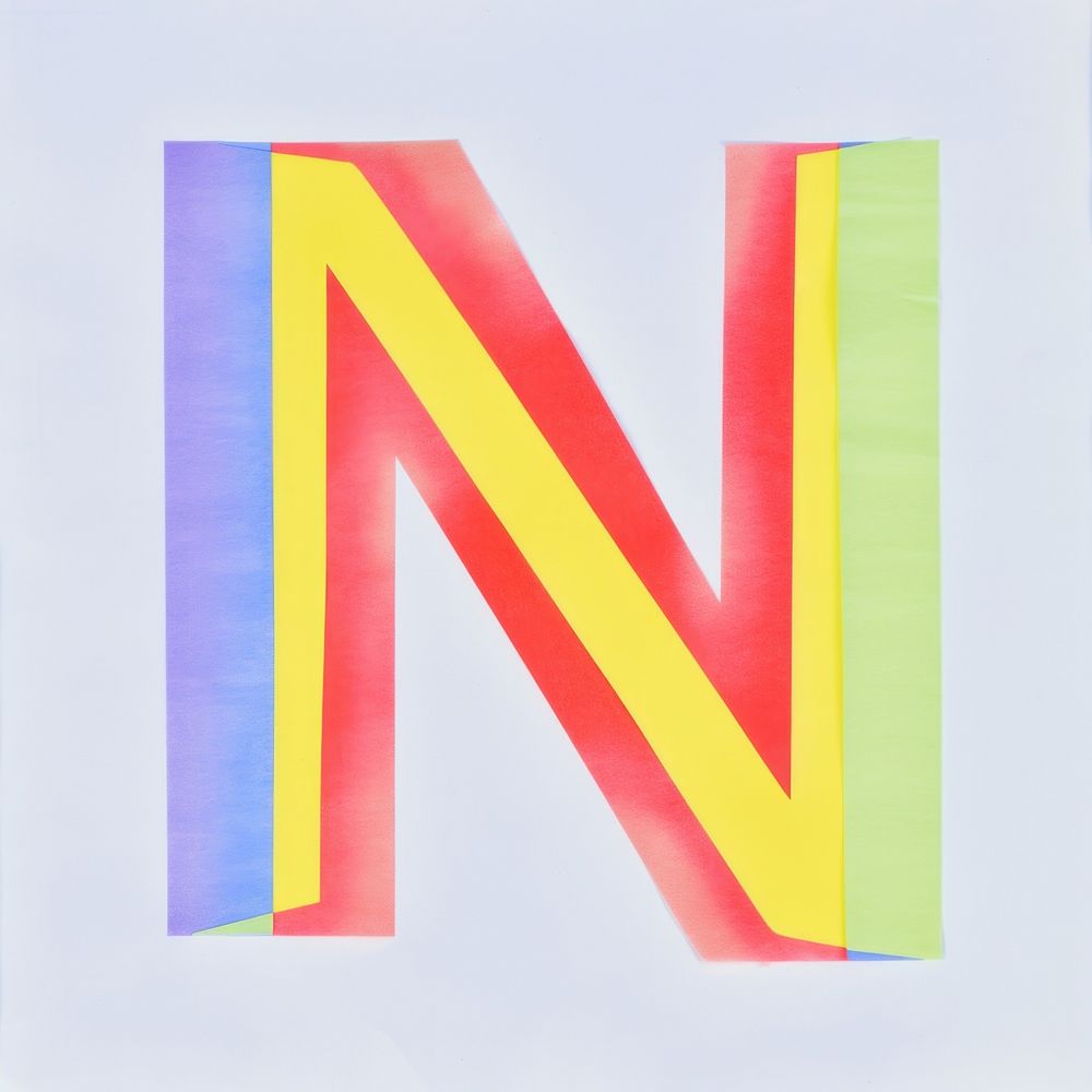 Letter N cut paper text | Premium Photo - rawpixel