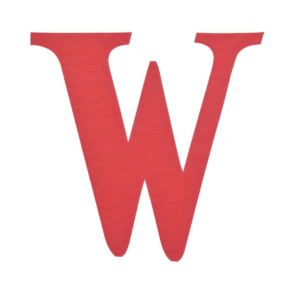 Letter w cut paper alphabet | Premium Photo - rawpixel