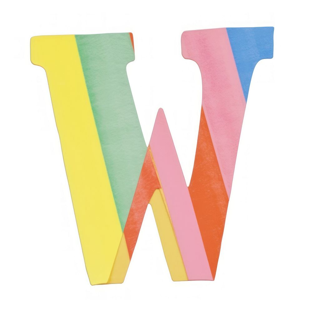 Letter W cut paper text | Free Photo - rawpixel