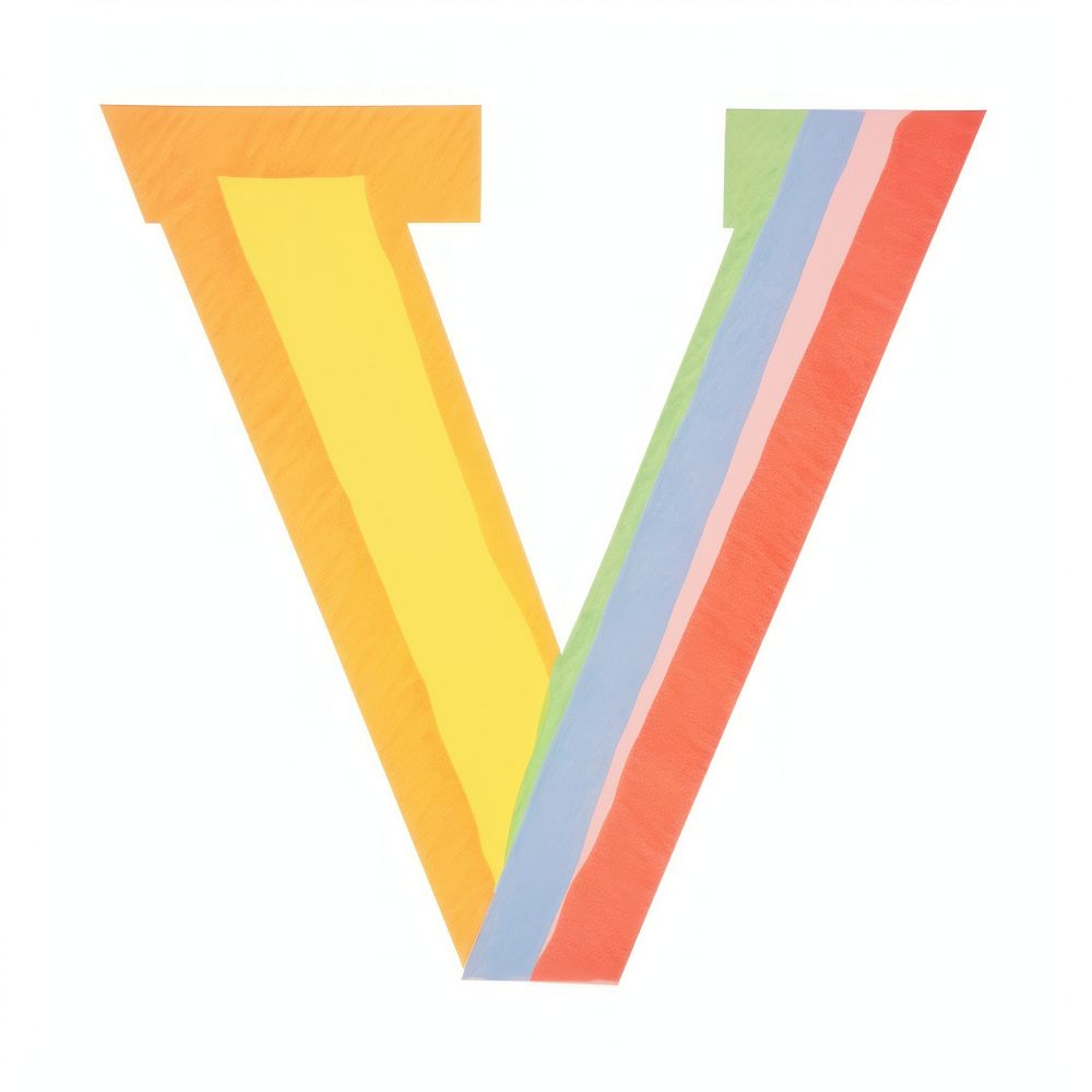 Letter V cut paper text | Free Photo - rawpixel