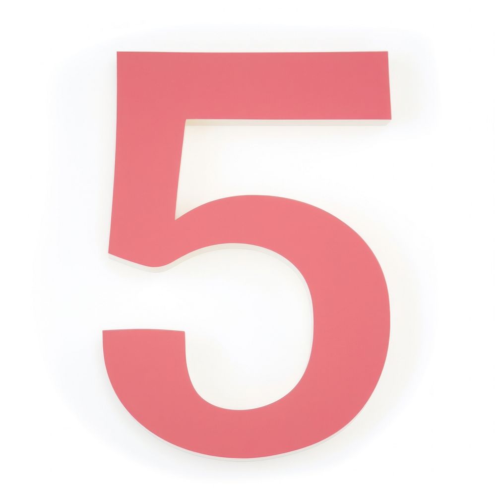 Number letter 5 cut paper | Premium Photo - rawpixel