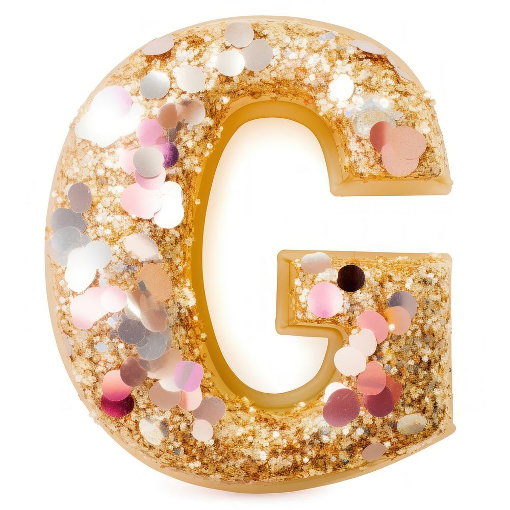 Glitter letter G number text | Free Photo - rawpixel