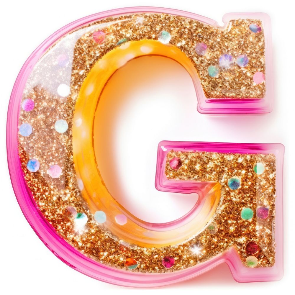 Glitter letter G alphabet number | Free Photo - rawpixel