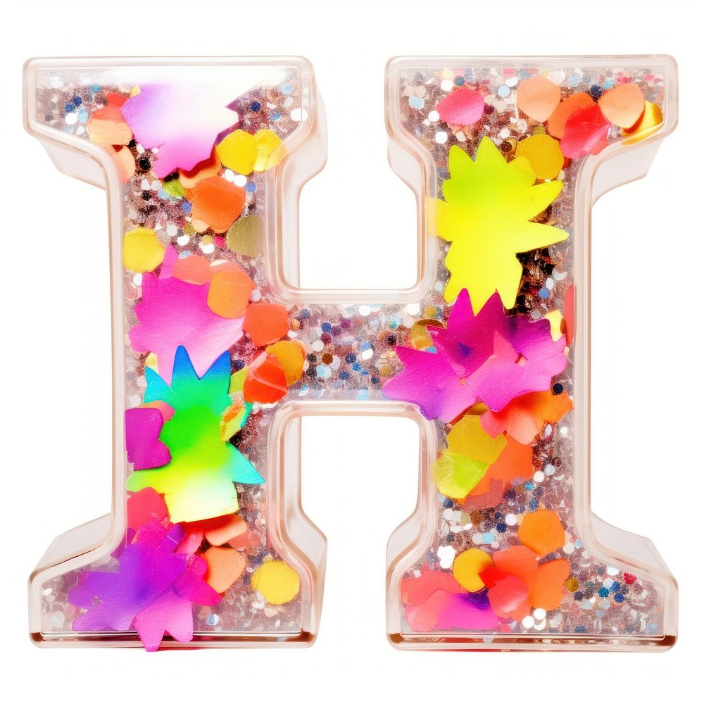 Glitter letter H alphabet number | Free Photo - rawpixel