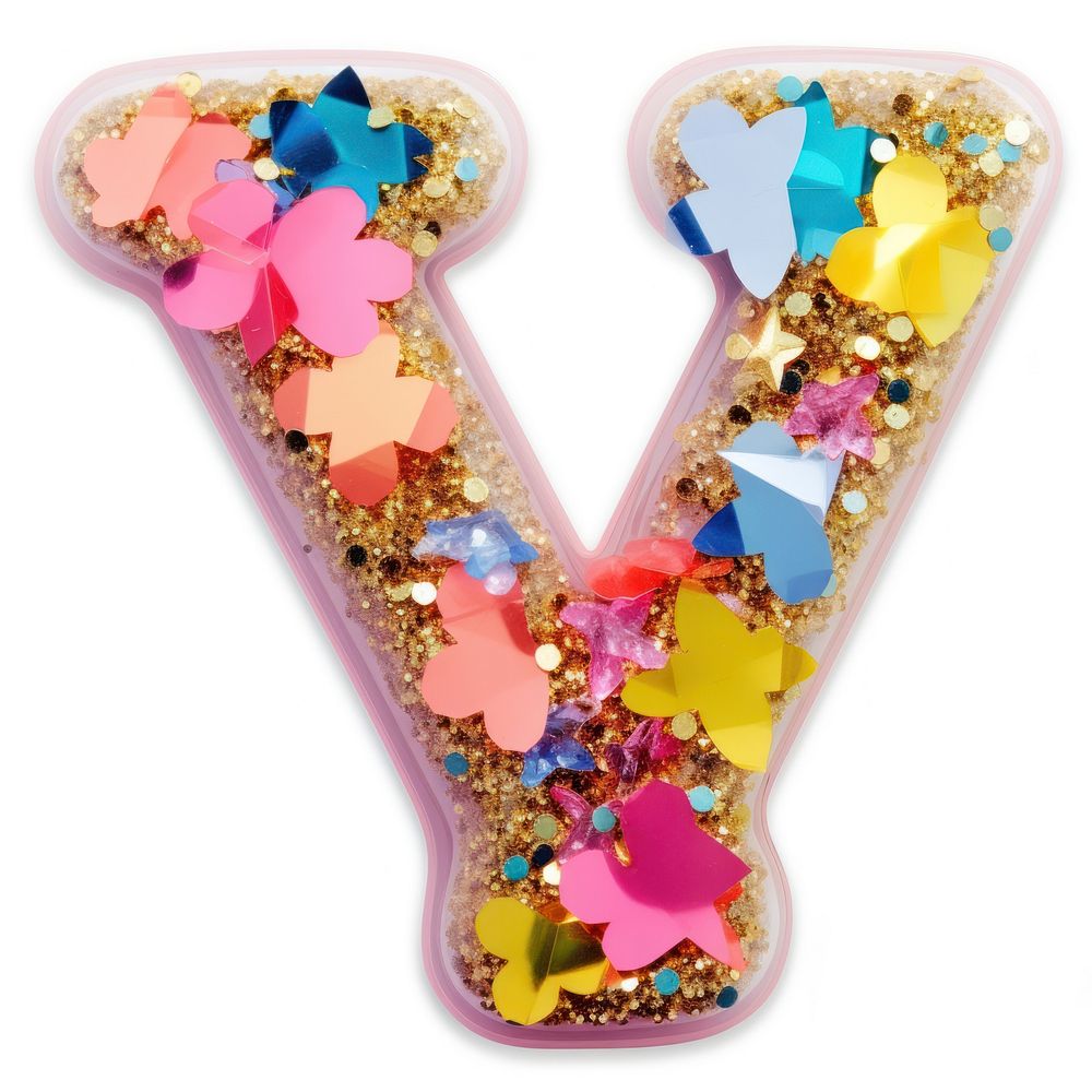 Glitter letter Y white background | Free Photo - rawpixel