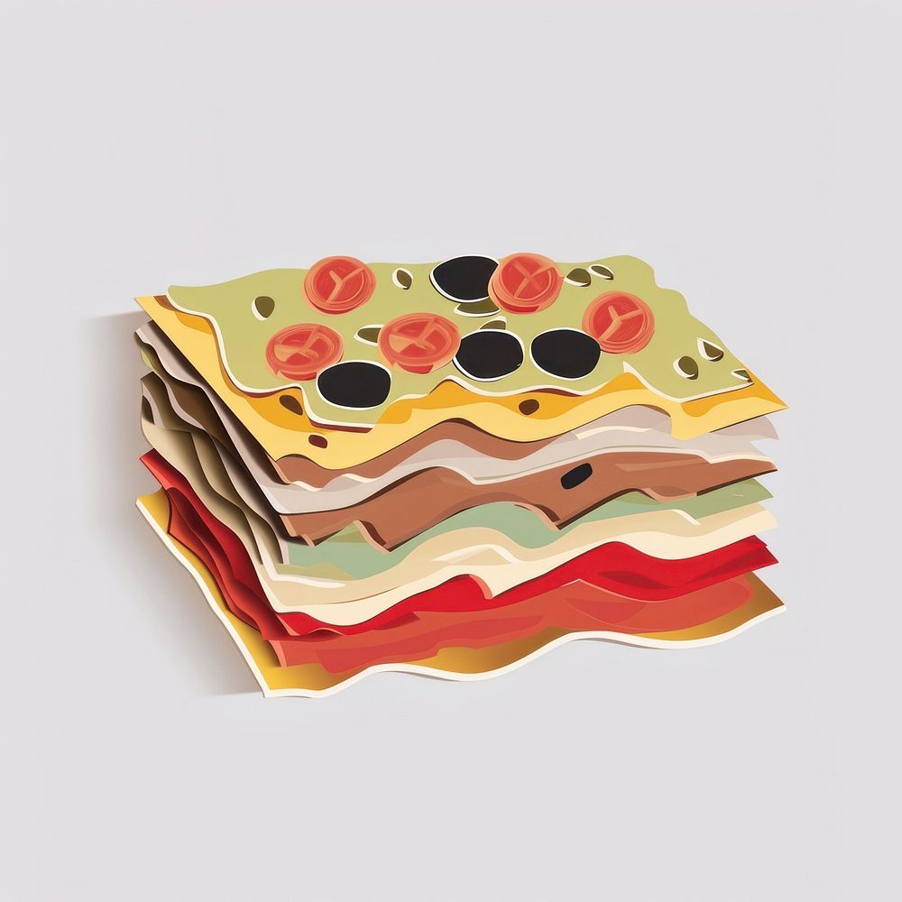 Lasagna paper food art. | Premium Photo - rawpixel