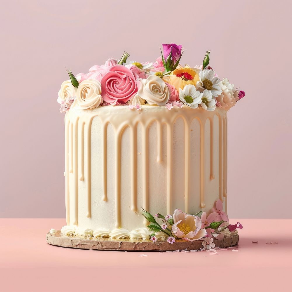 Cake dessert flower icing. | Free Photo - rawpixel