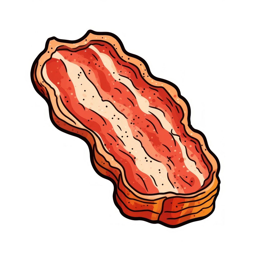 Bacon cartoon meat pork. | Premium Photo Illustration - rawpixel