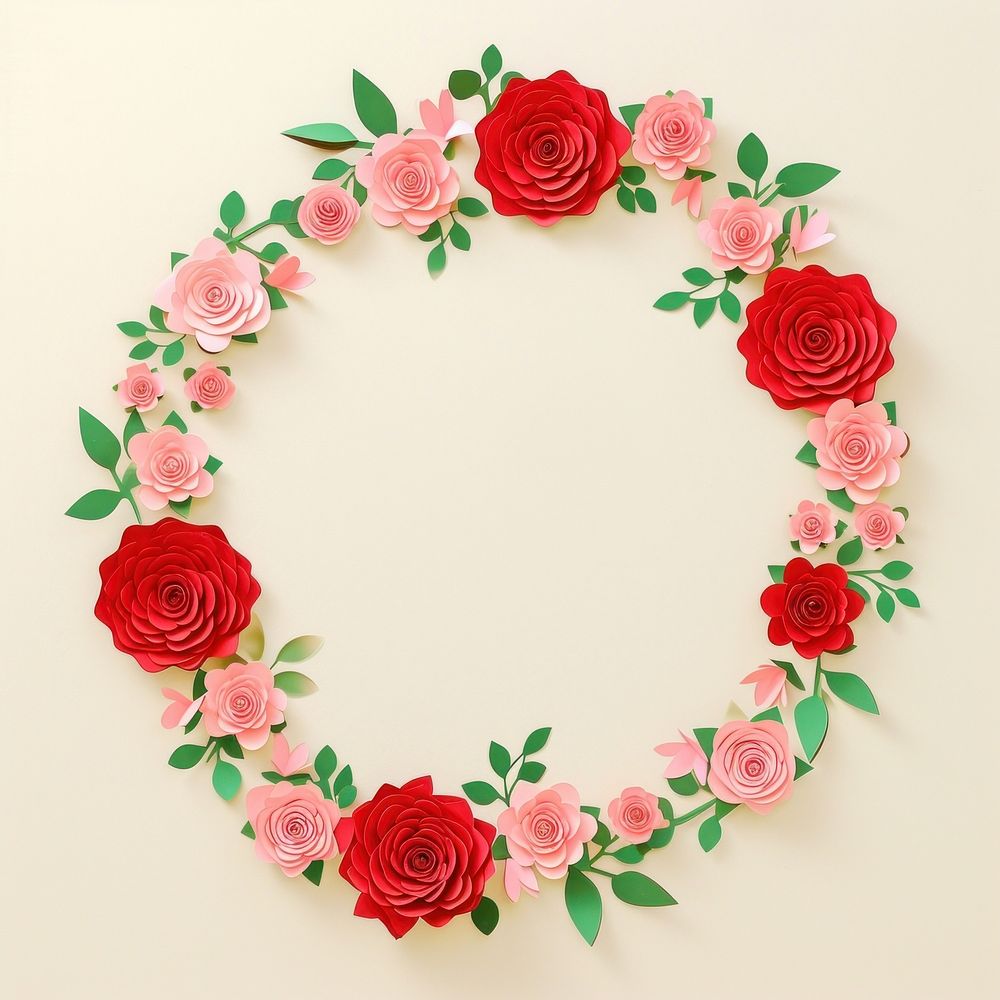 Roses pattern circle flower. | Premium Photo - rawpixel