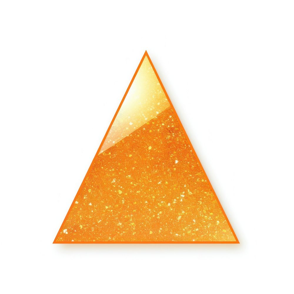 Orange triangle icon shape white | Premium Photo Illustration - rawpixel