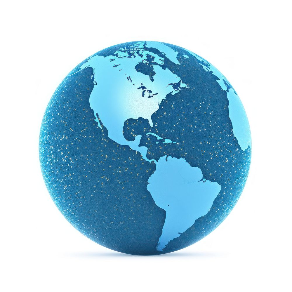 Blue globe icon planet shape | Free Photo Illustration - rawpixel