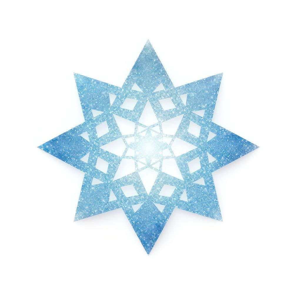 Blue octagram icon shape white | Free Photo Illustration - rawpixel