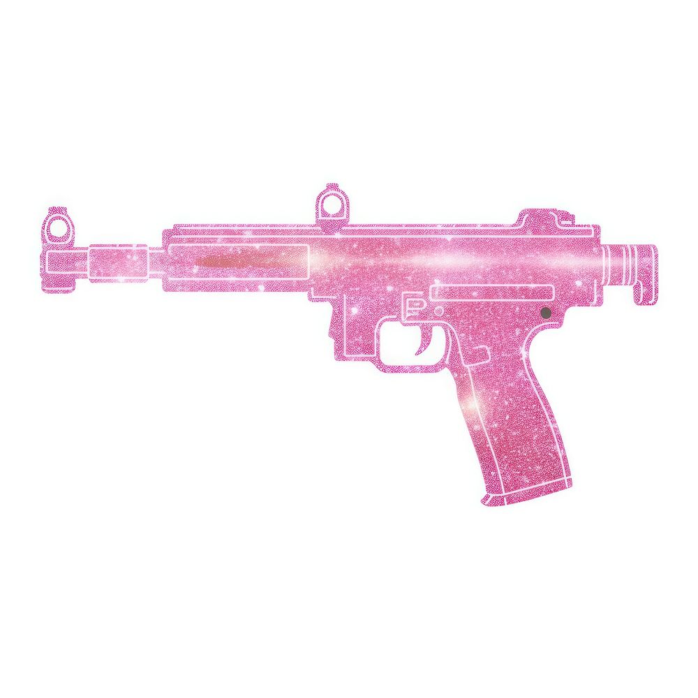 Pink gun icon weapon white | Free Photo Illustration - rawpixel