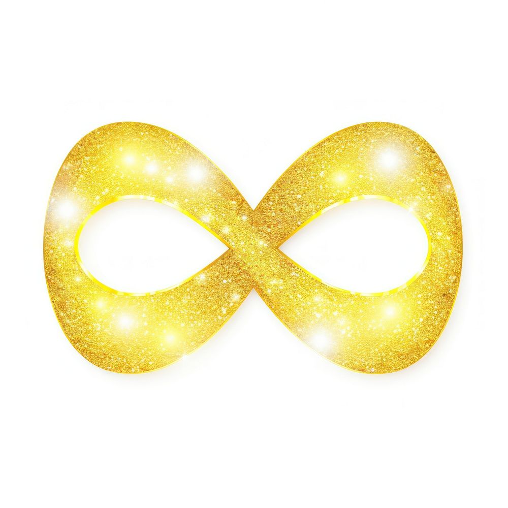 Yellow infinity icon shape white | Premium Photo Illustration - rawpixel
