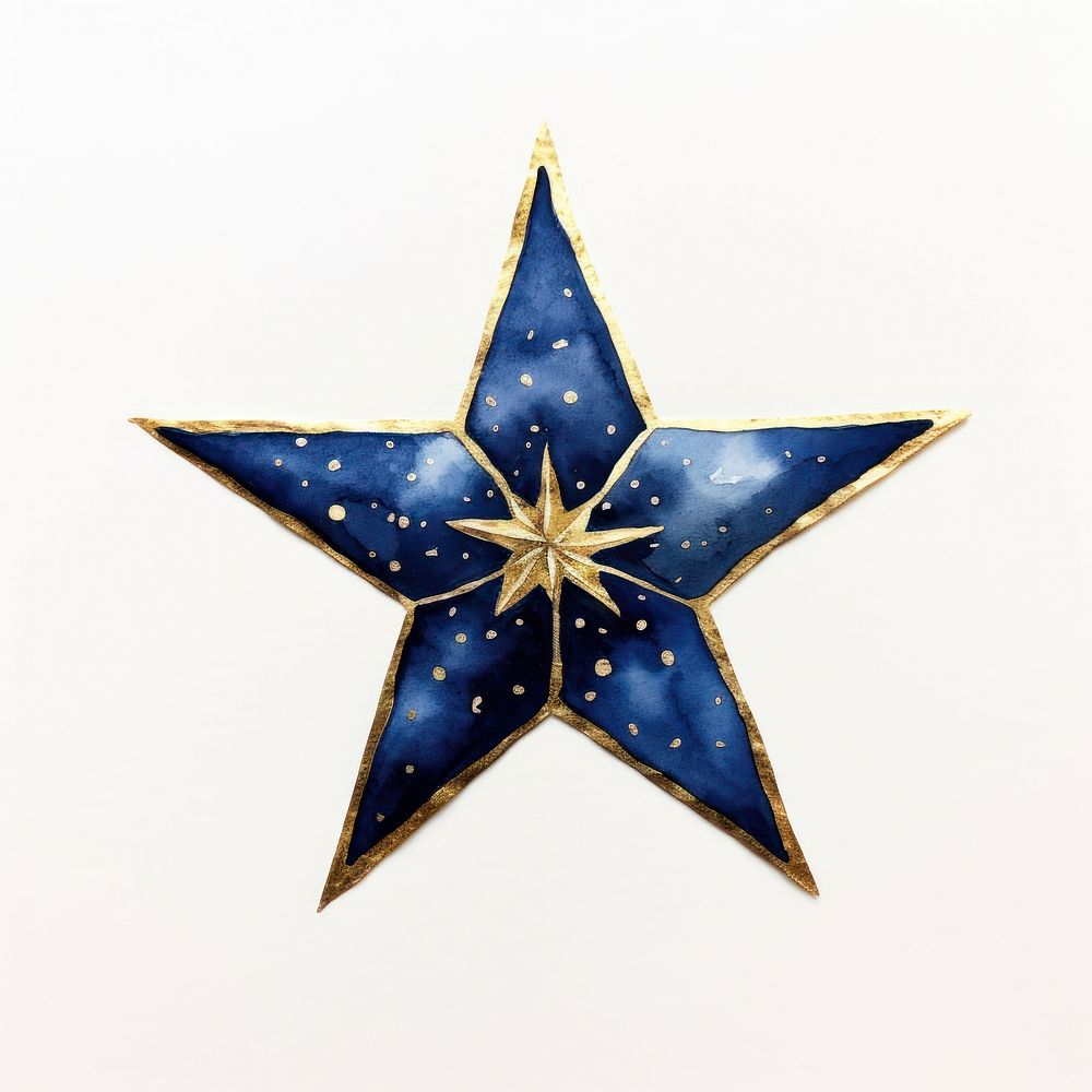 Indigo star symbol astronomy starfish. | Premium Photo Illustration ...