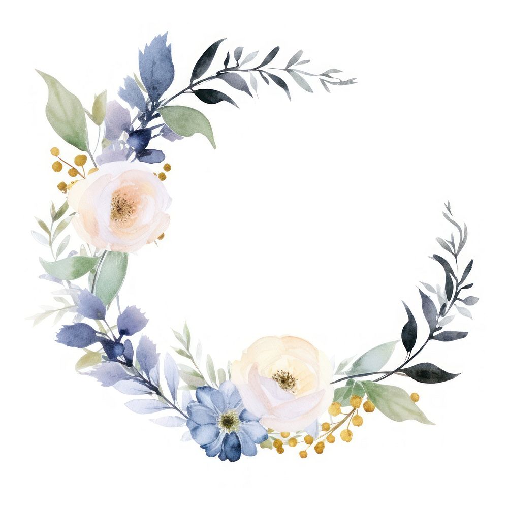 Wedding frame border pattern wreath | Free Photo Illustration - rawpixel