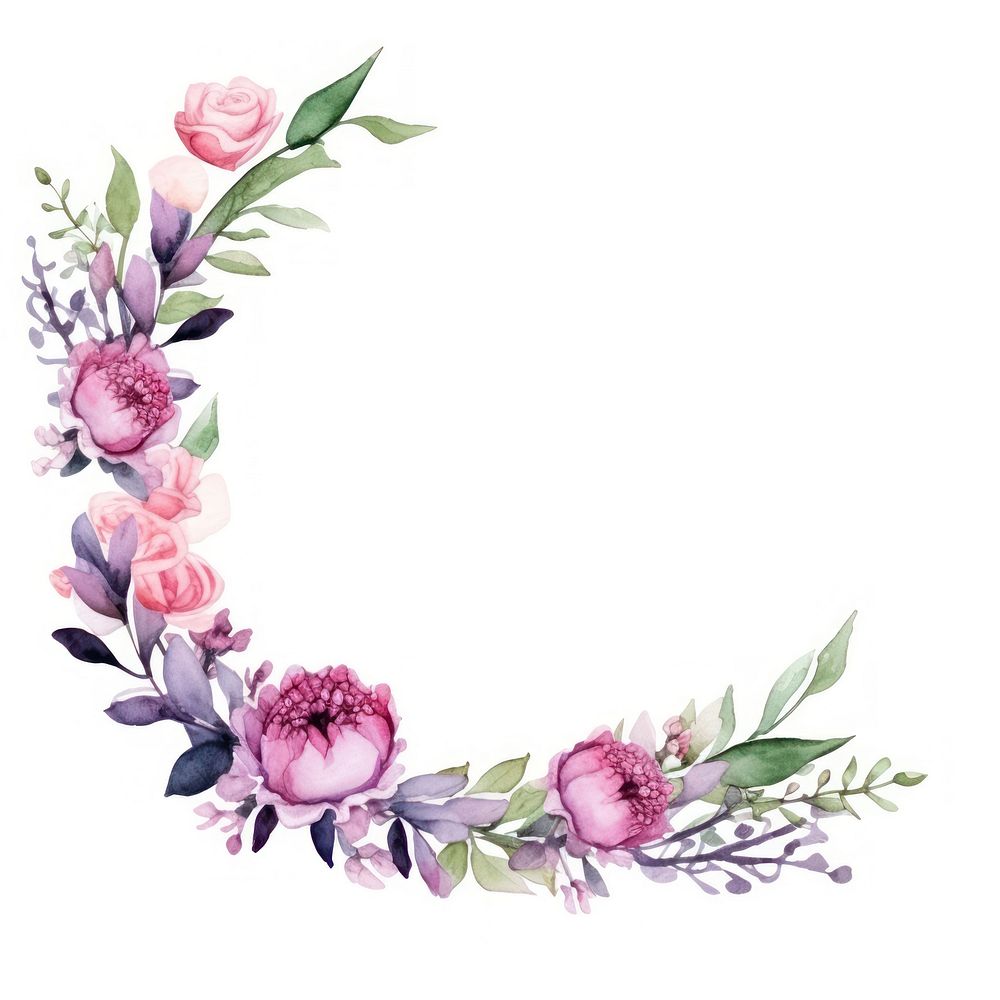 Funeral border pattern flower wreath | Free Photo Illustration - rawpixel