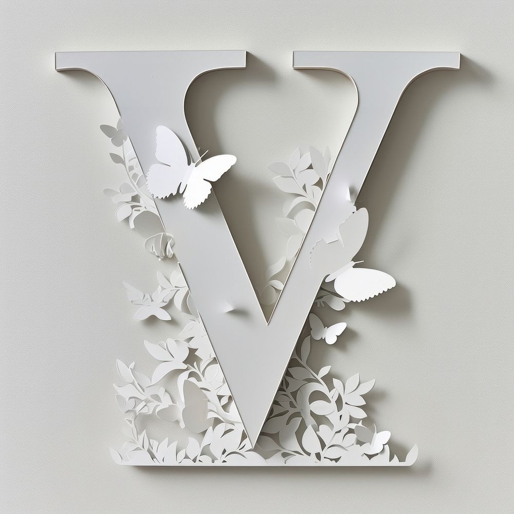 Letter V font white creativity | Free Photo - rawpixel