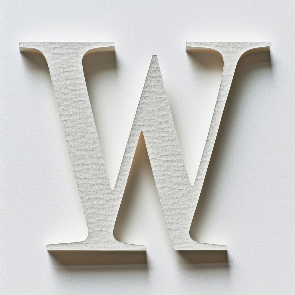 Letter W font alphabet number | Free Photo - rawpixel