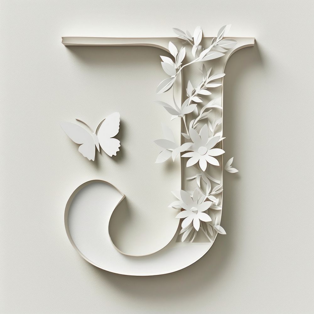 Letter J font white creativity | Free Photo - rawpixel