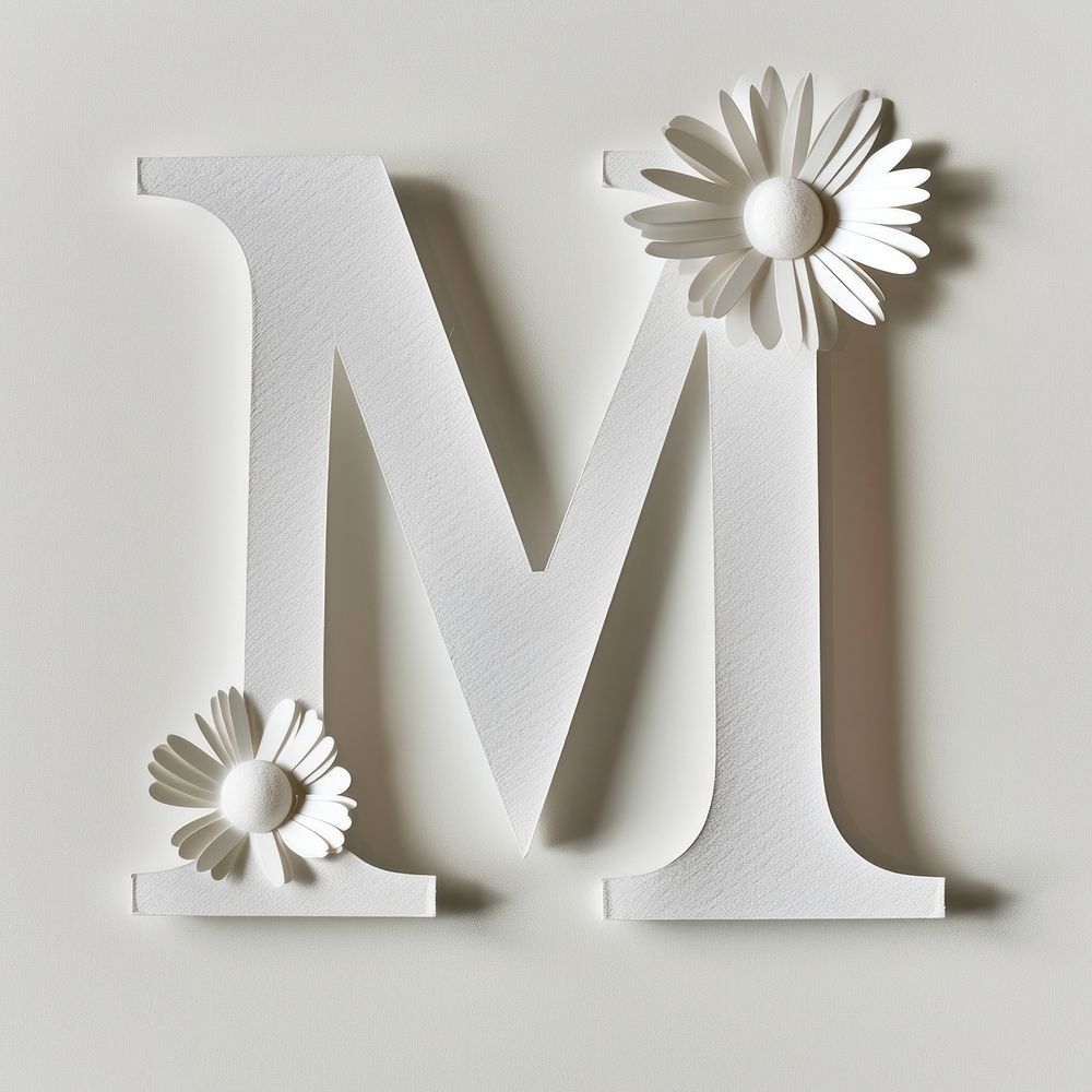 Letter M font flower alphabet | Free Photo - rawpixel