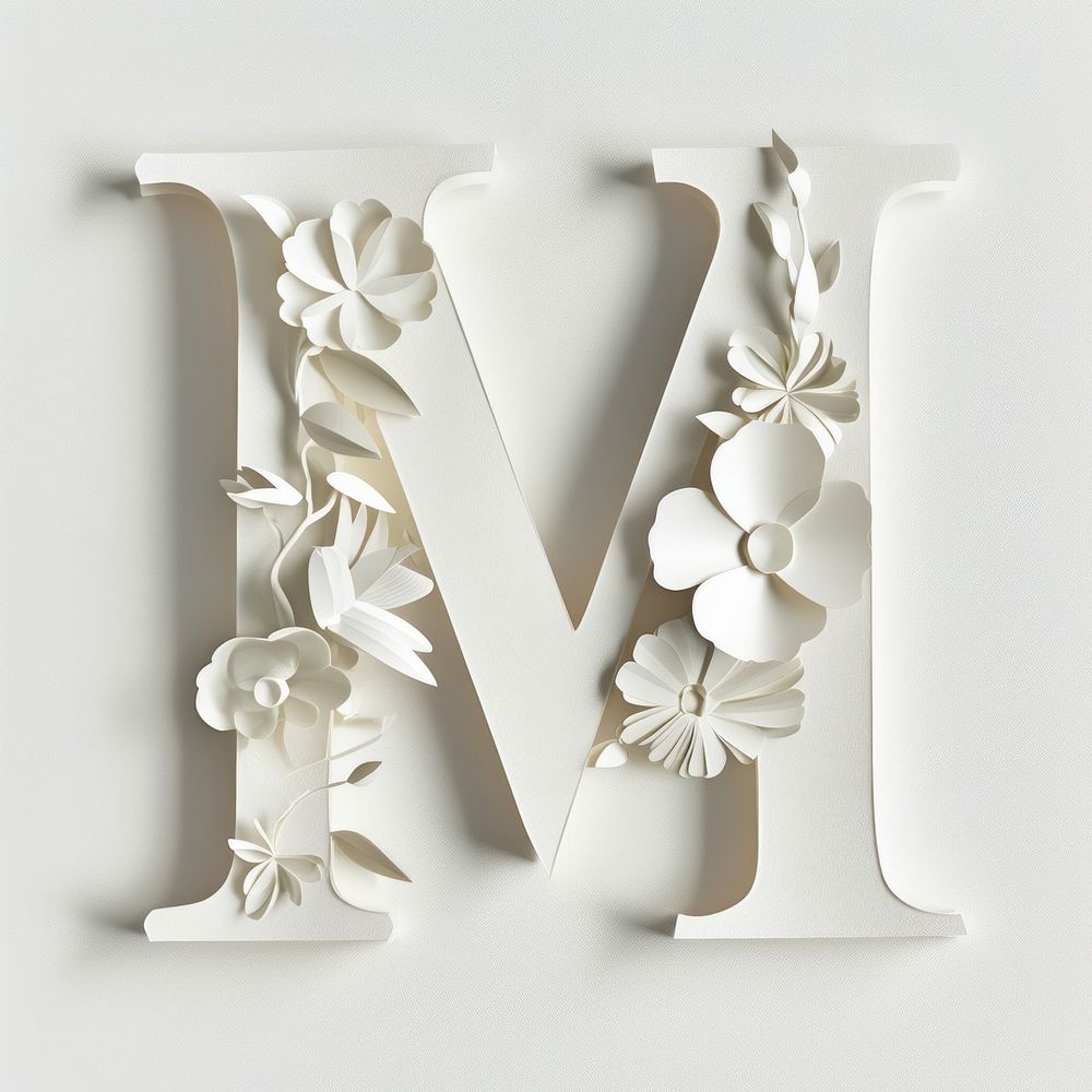 Letter M font alphabet white | Free Photo - rawpixel