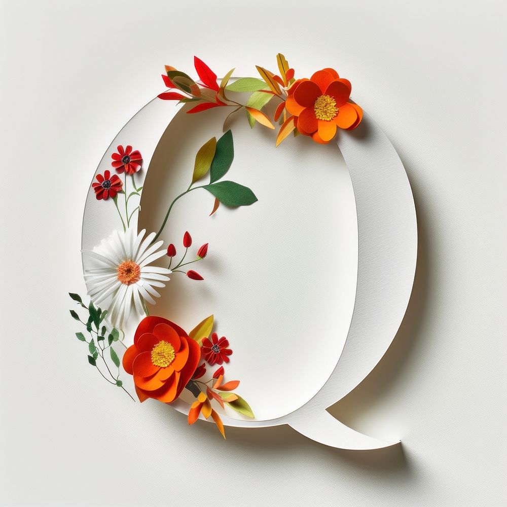 Letter Q font flower plant | Free Photo - rawpixel