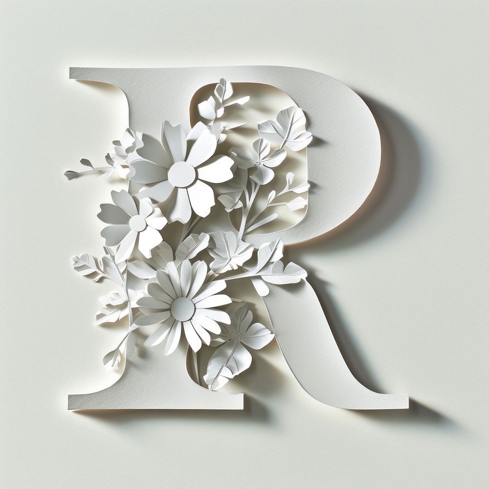 Letter R font flower plant | Free Photo - rawpixel