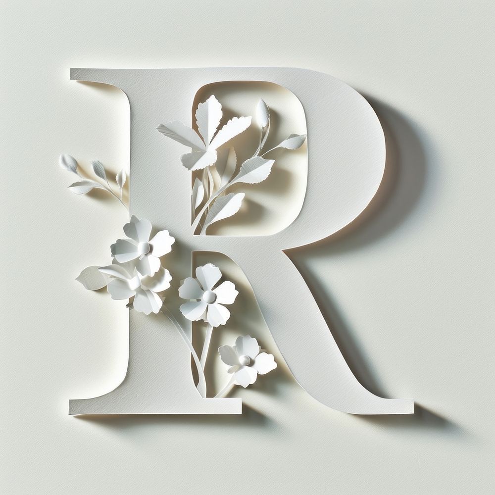 Letter R font white text | Free Photo - rawpixel