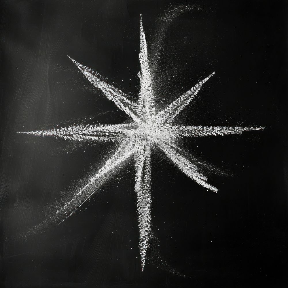 White chalk drawing star texture | Free Photo - rawpixel