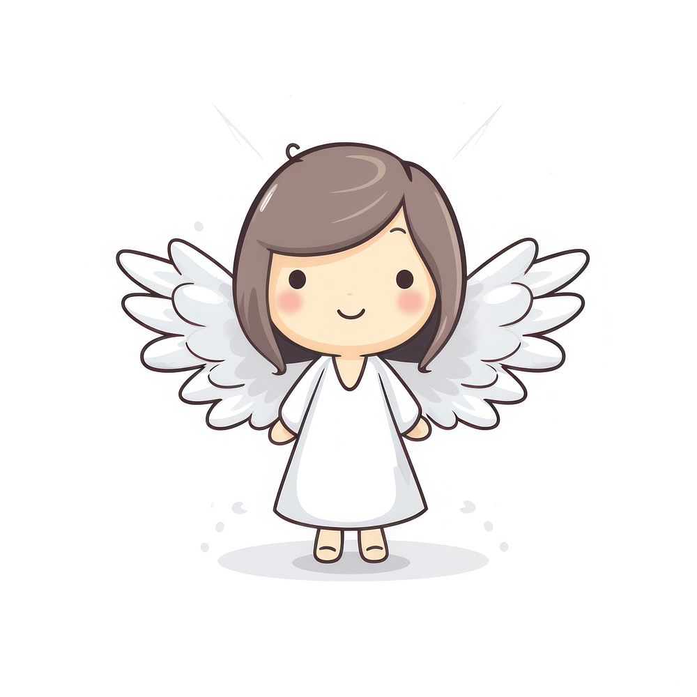 Cute little angel cartoon representation | Premium Photo Illustration ...