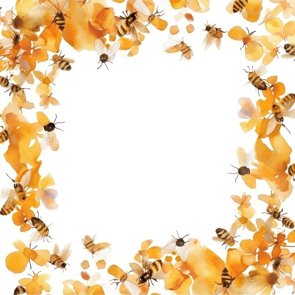 Bee honey comb border backgrounds | Free Photo Illustration - rawpixel