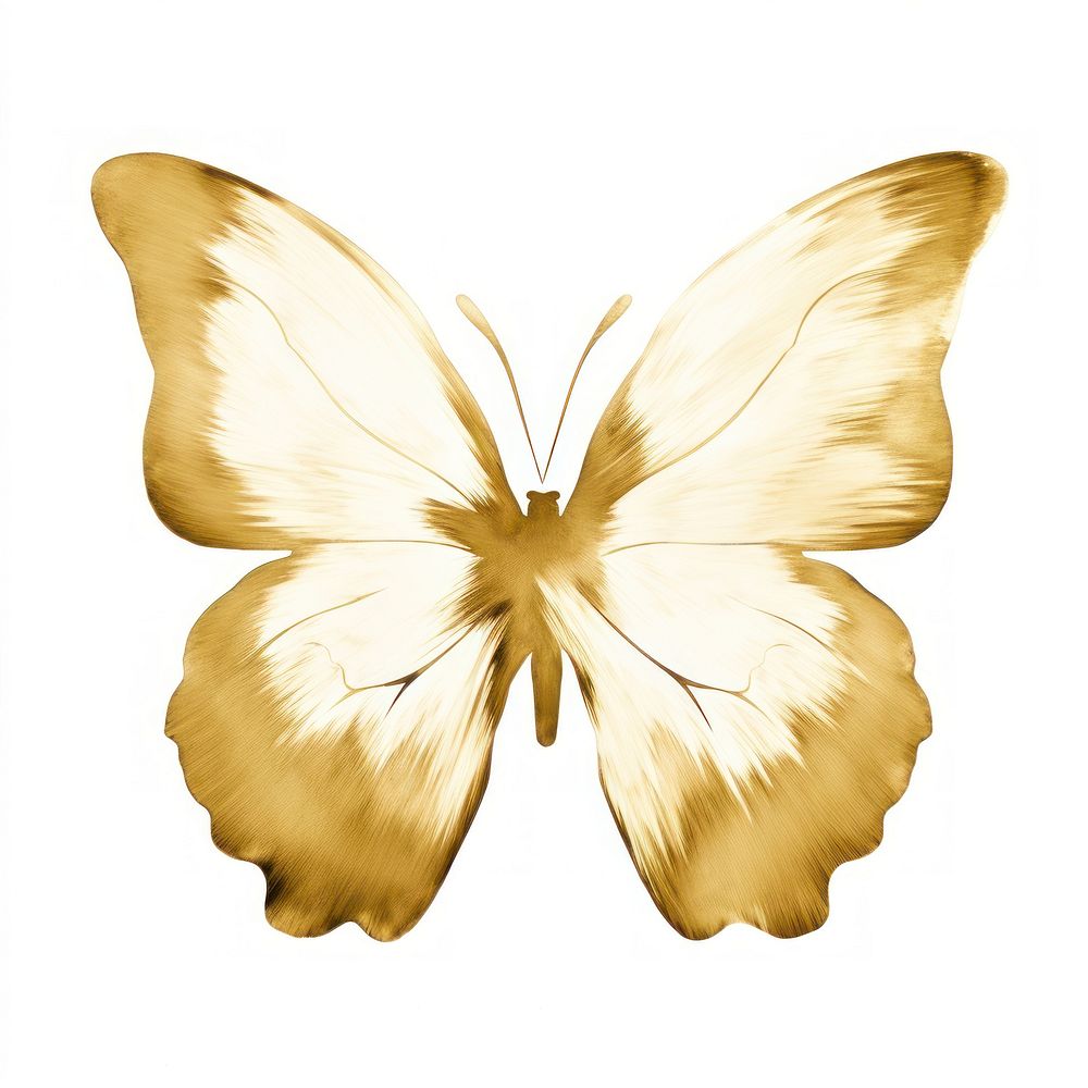 Butterfly gold animal insect white. | Premium Photo Illustration - rawpixel