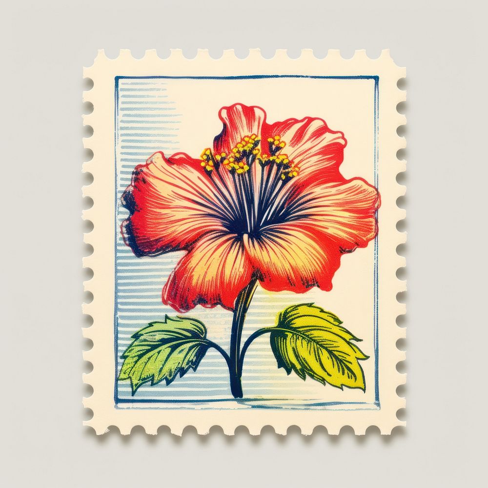 Flower Risograph style plant inflorescence | Free Photo Illustration ...