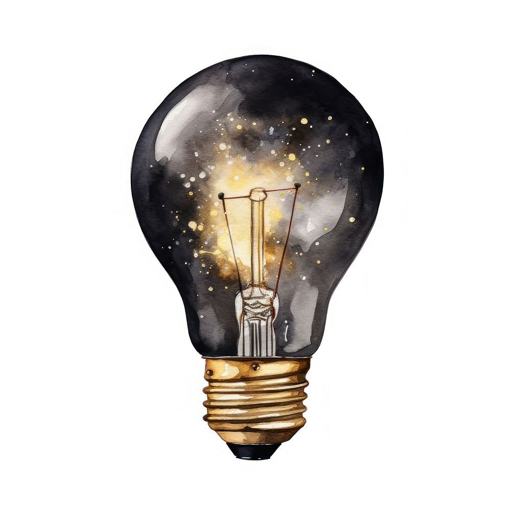 Black color light bulb lightbulb | Free Photo Illustration - rawpixel