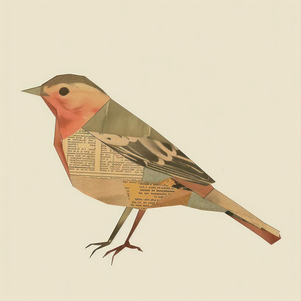 Ephemera paper bird sparrow animal | Free Photo Illustration - rawpixel