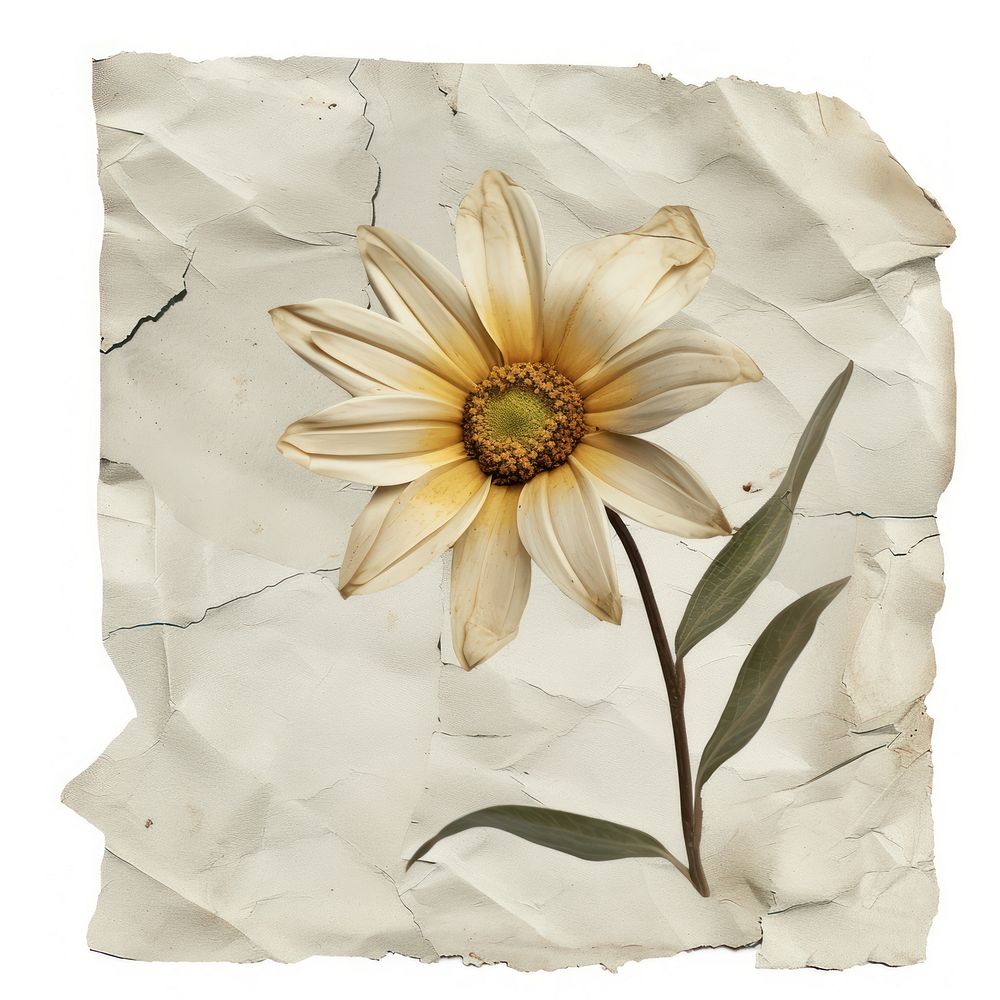 Illustration ripped paper flower sunflower | Premium Photo - rawpixel
