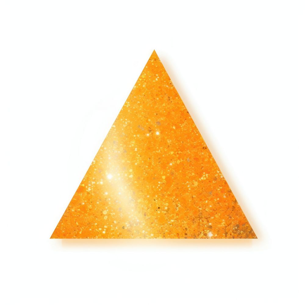 Orange triangle icon glitter shape | Free Photo Illustration - rawpixel