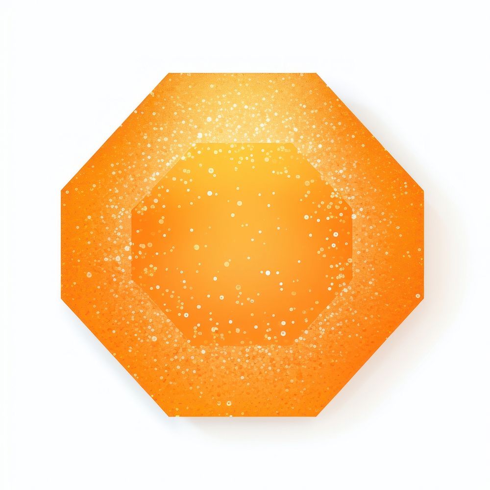 Orange octagon icon shape white | Premium Photo Illustration - rawpixel