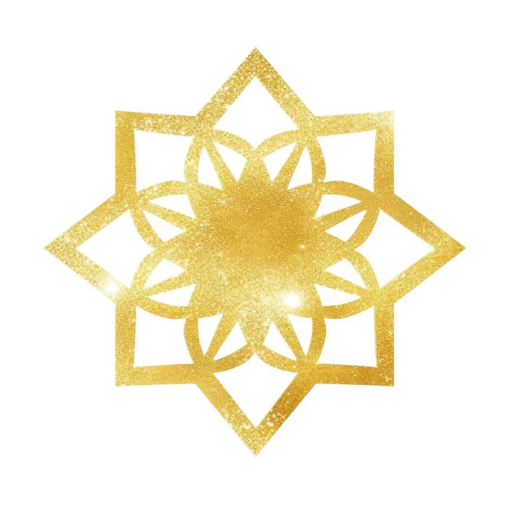 Gold octagram icon shape white | Free Photo Illustration - rawpixel