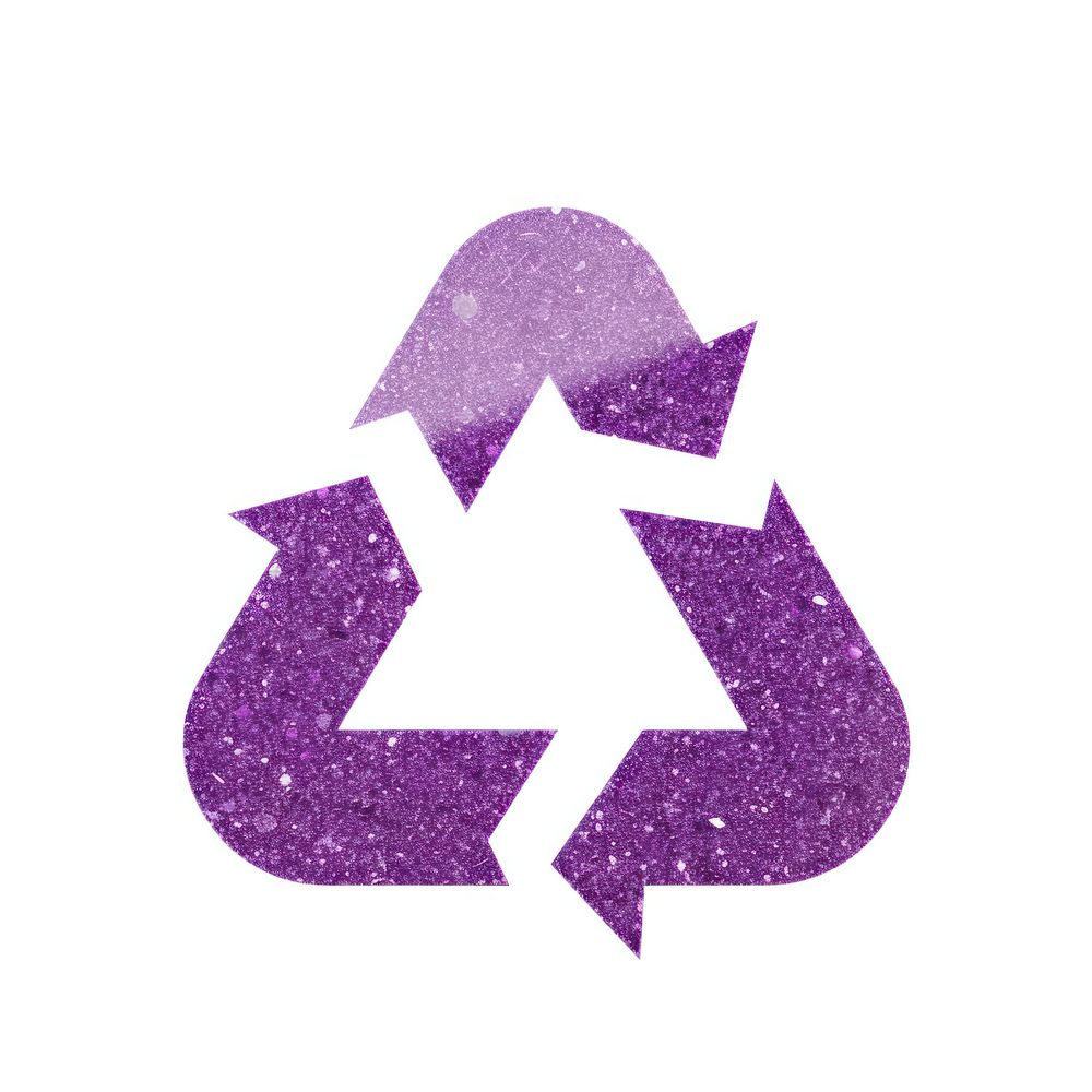 PNG Purple recycle icon glitter | Free Photo Illustration - rawpixel