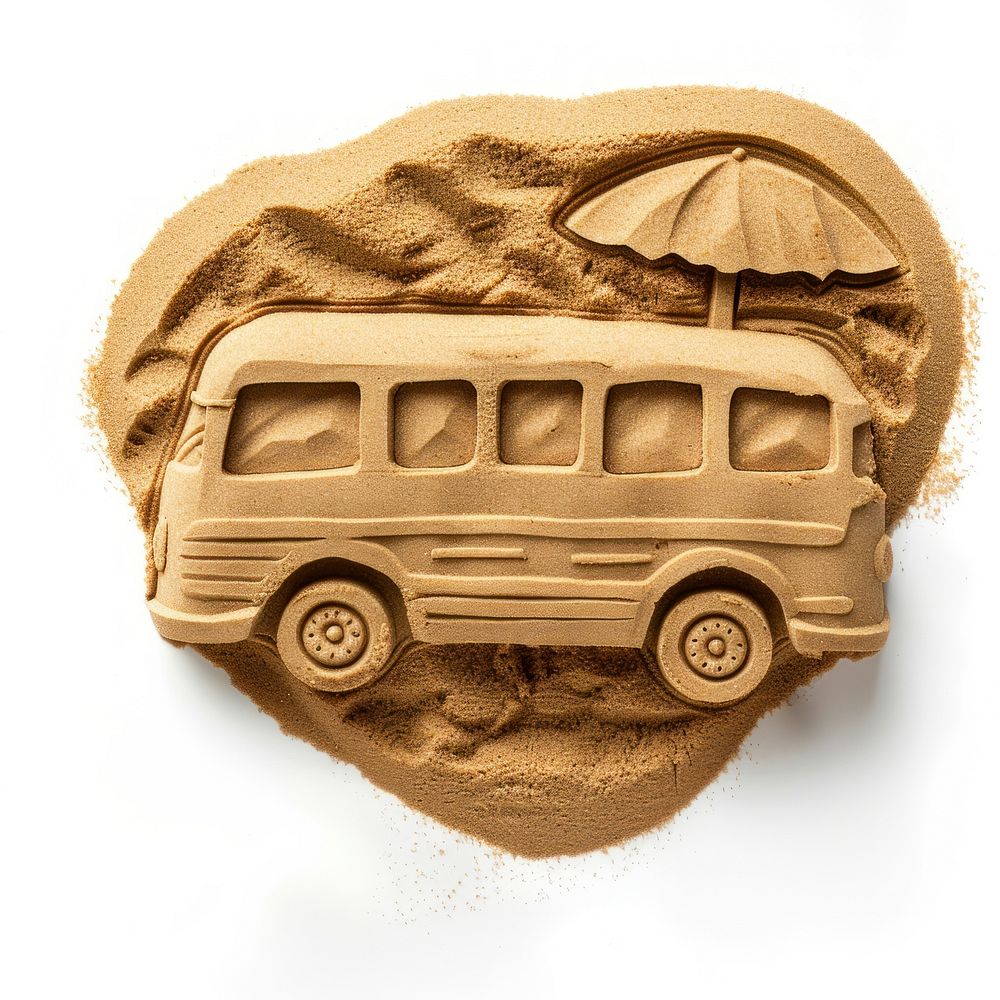 Sand Sculpture bus car vehicle | Premium Photo - rawpixel