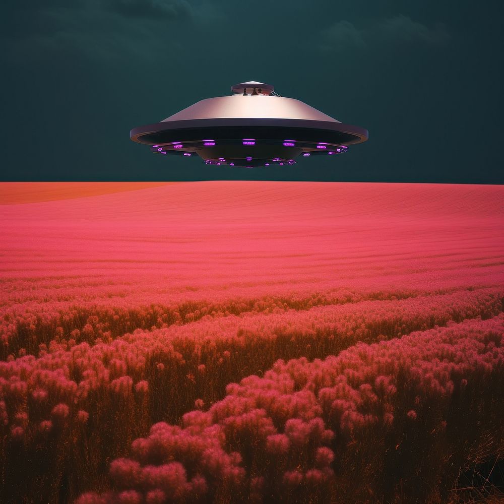 Photo ufo field land landscape. | Premium Photo - rawpixel