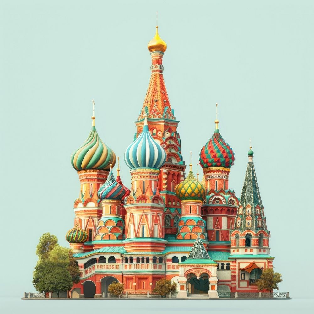 Shiny russia architecture building landmark. | Premium Photo ...