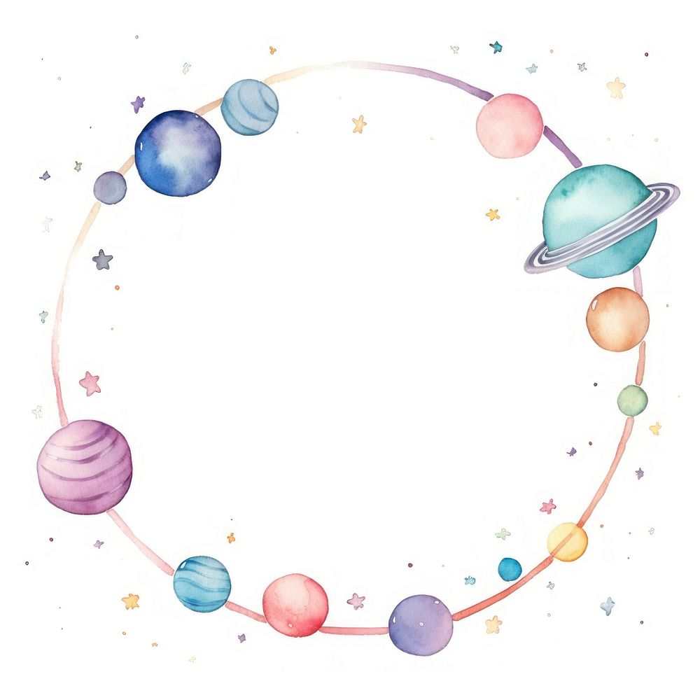 Planets frame border space astronomy | Free Photo Illustration - rawpixel