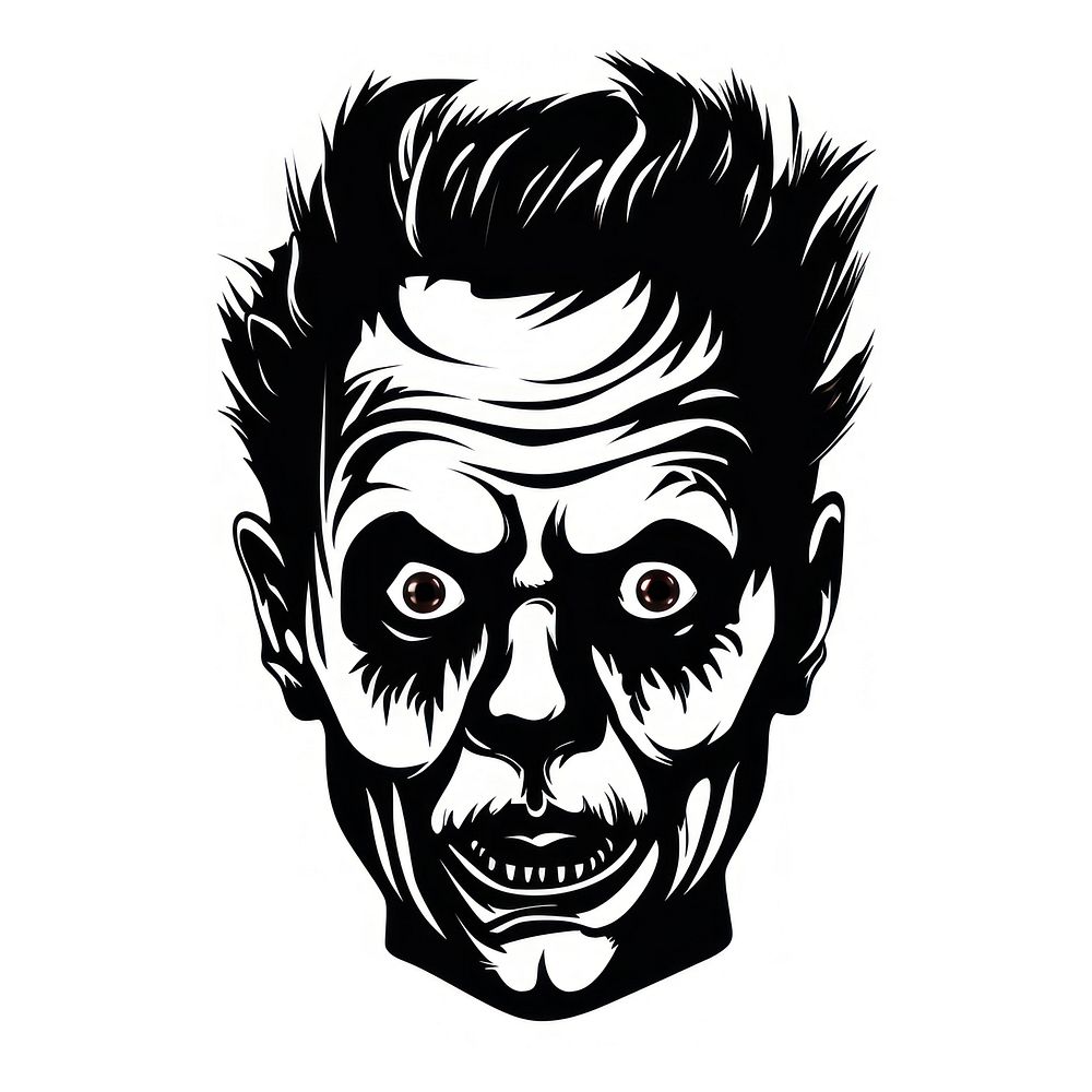 Horror scary face halloween portrait | Free Photo Illustration - rawpixel