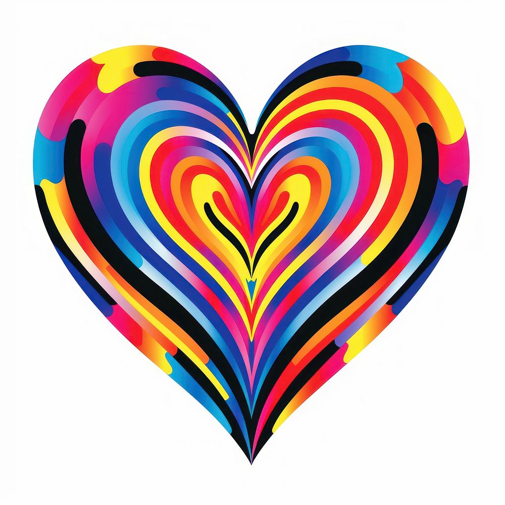 Heart heart abstract transportation. | Premium Photo Illustration ...