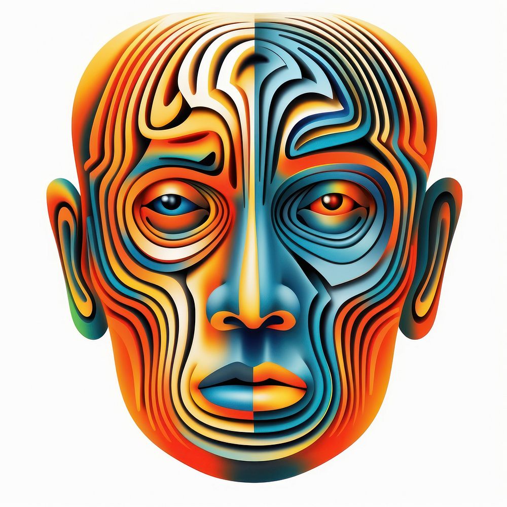 Human face art portrait mask. | Premium Photo Illustration - rawpixel