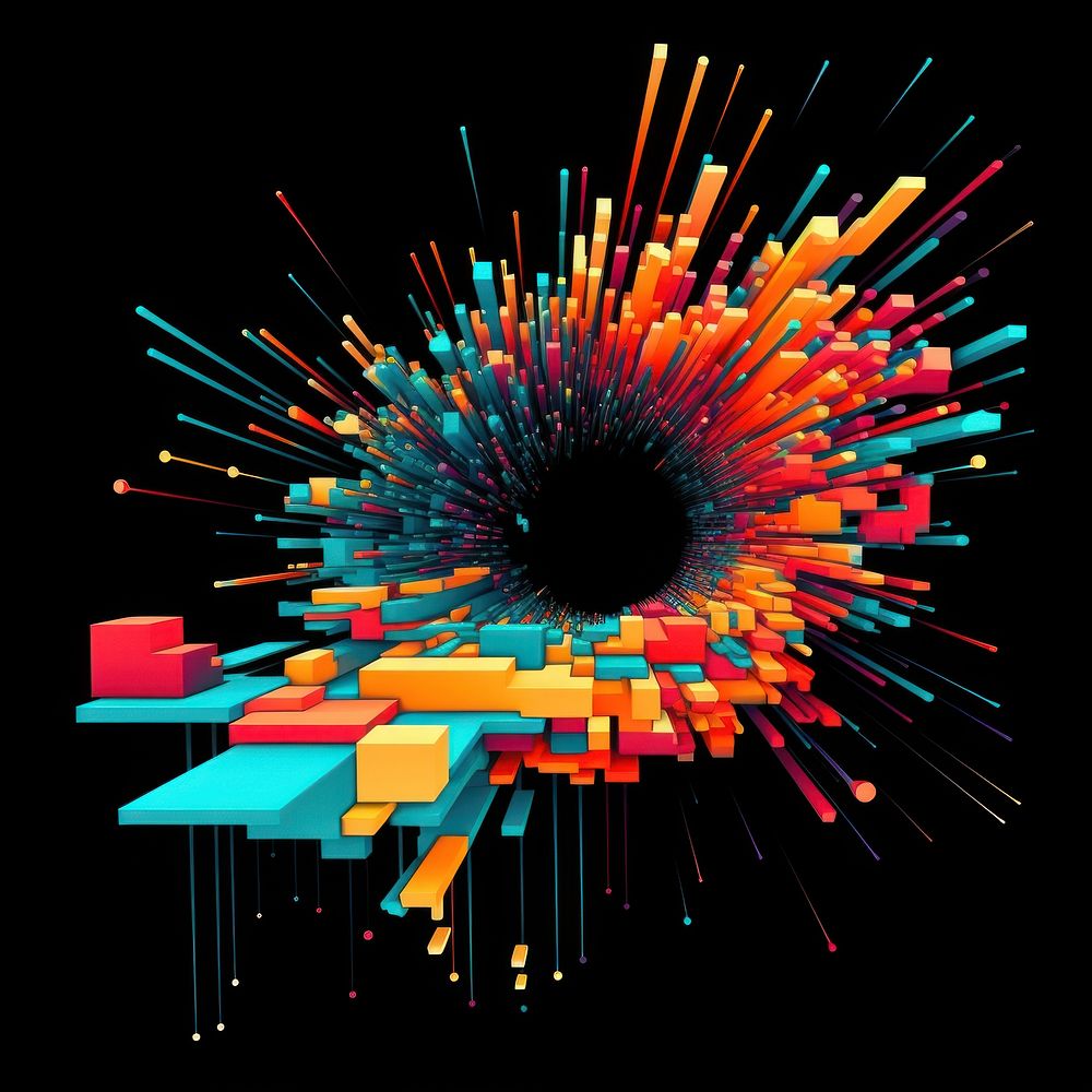 Explotion art abstract graphics. | Premium Photo Illustration - rawpixel
