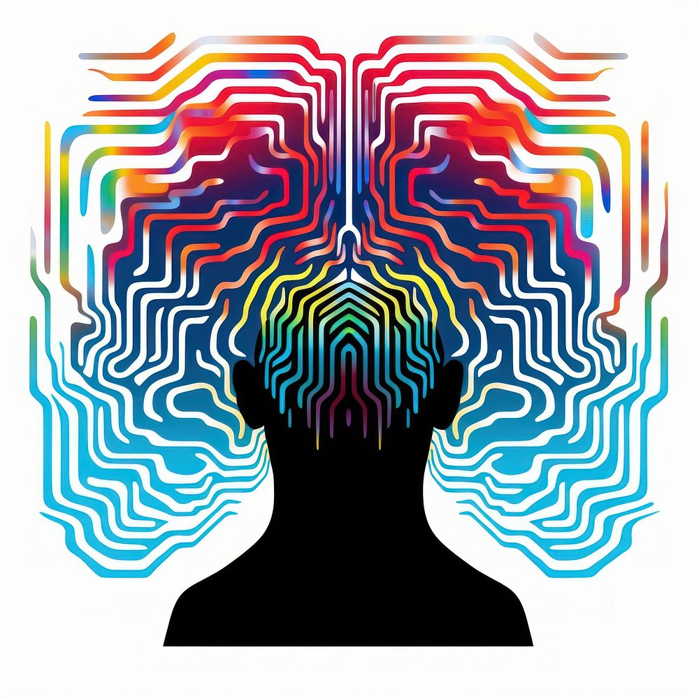 Human head art abstract graphics. | Premium Photo Illustration - rawpixel